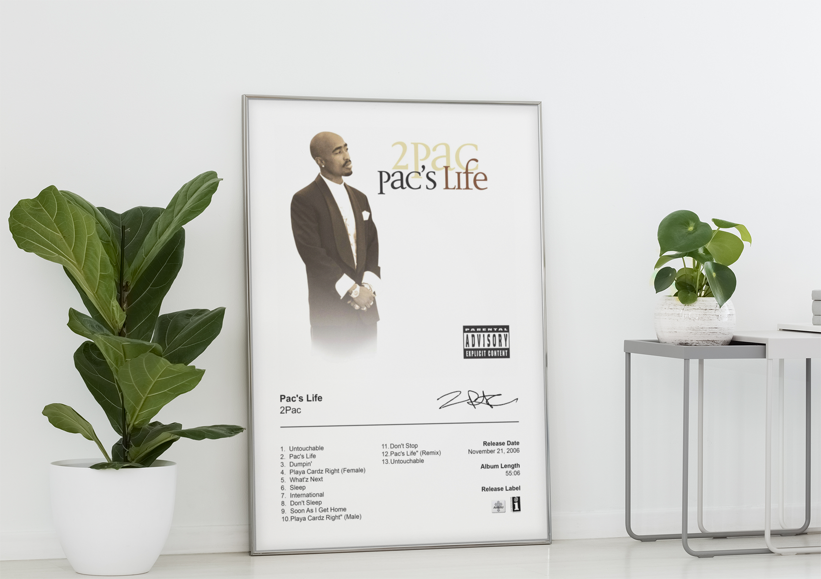 2Pac Poster - Pac's Life Album Cover Poster Print – Ink and Canvas Creation
